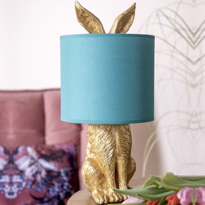 Tischlampe Hase HENRY gold Höhe 43 cm Tischlampe Hase HENRY gold Höhe 43 cm