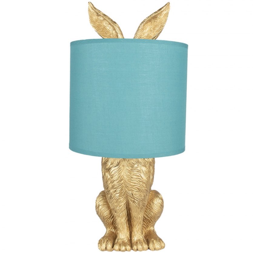 Tischlampe Hase HENRY gold Höhe 43 cm Tischlampe Hase HENRY gold Höhe 43 cm